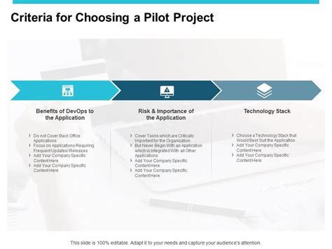 criteria for choosing a pilot project ppt powerpoint presentation
