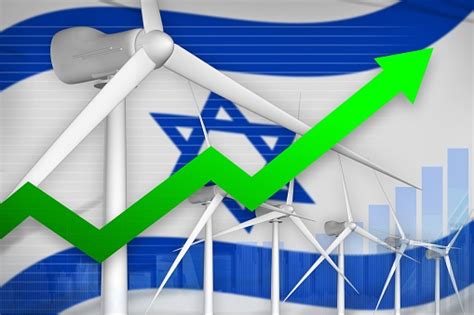 이스라엘 바람 에너지 전력 상승 차트 화살표 업녹색 자연 에너지 산업 그림 3d 일러스트레이션 금융에 대한 스톡 사진 및 기타 이미지 Istock