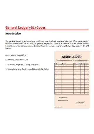26 FREE General Ledger Samples To Download