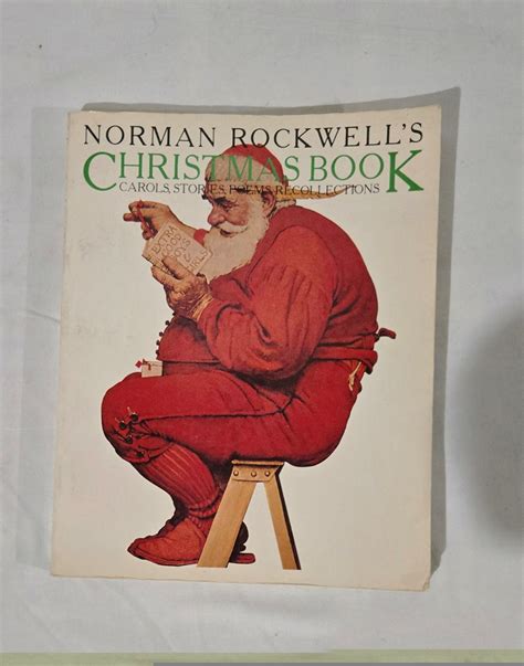 Norman Rockwells Christmas Book Soft Back Arts And Collectibles
