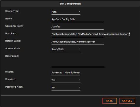 Plex Docker Appdata Issue Rplex