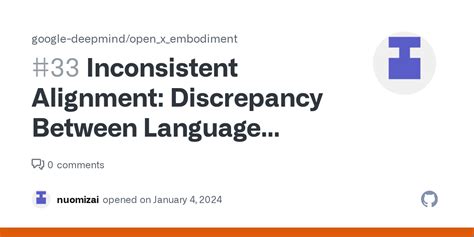 Inconsistent Alignment Discrepancy Between Language Description And Observations Issue