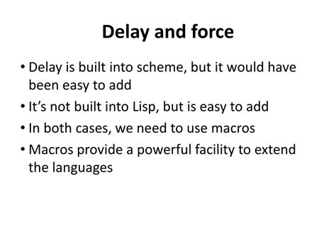 Ppt Streams And Lazy Evaluation In Lisp And Scheme Powerpoint Presentation Id3207171