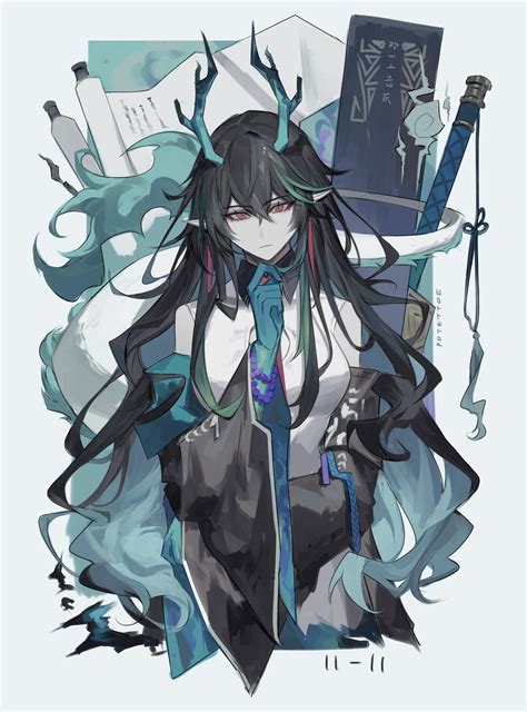 Dusk Arknights Drawn By Potettoe Danbooru