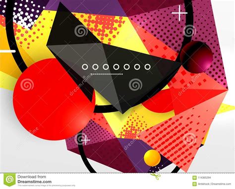 Vector Color Geometric Abstract Composition Triangular And Polygonal Vector Color Geometric Abstract Composition Triangular And Polygonal
