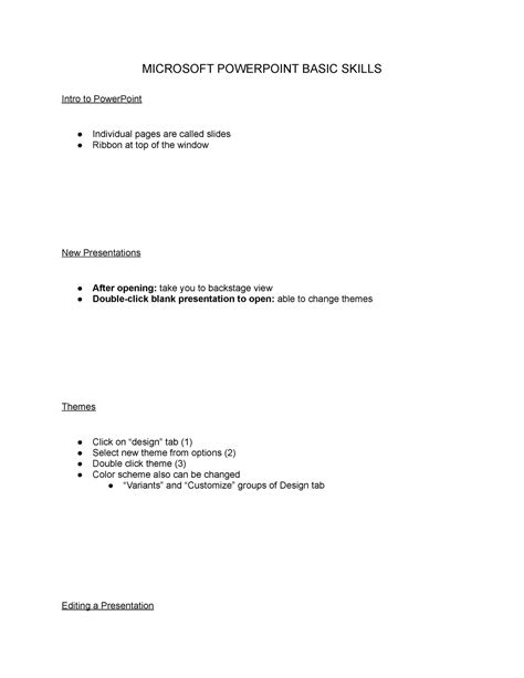 Computer Applications Notes 17 Microsoft Power Point Basic Skills Part 1 Microsoft Powerpoint