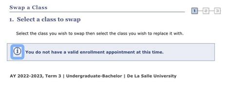Cant Drop Or Swap Classes Rdlsu