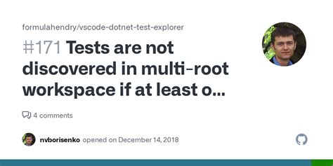 Tests Are Not Discovered In Multi Root Workspace If At Least One Folder