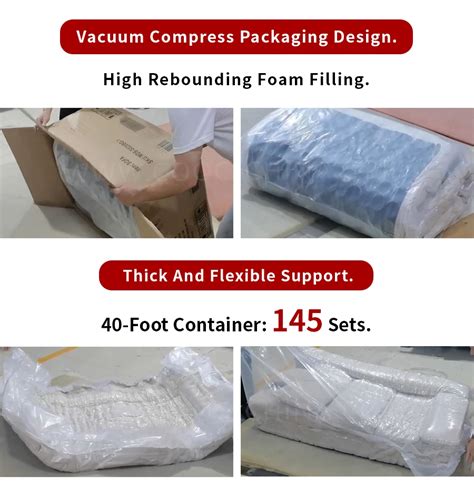 Vacuum Sealed Compression Sofa Factory Foshan China Wholesale L Shape