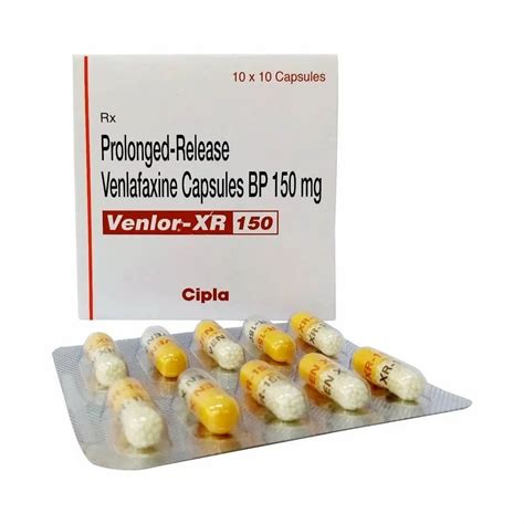 150mg Venlor Xr Venlafaxine Capsule At ₹ 250box Venlafaxine Tablet