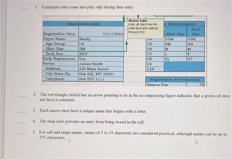 1 Validation Rules Come Into Play Only During Data Chegg