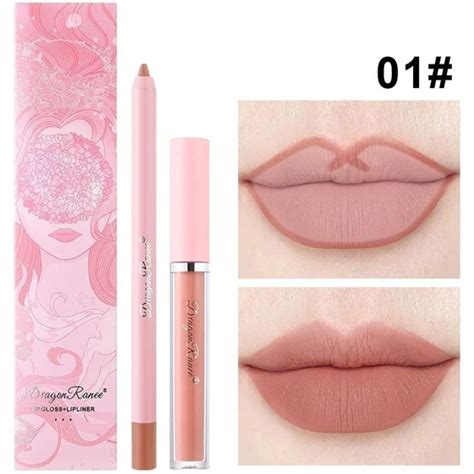 خرید و قیمت رژ مایع همراه مداد لب شمعی دراگون فروش عمده ترب