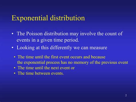 Ppt Stat131 Week 7 L1b Exponential Distribution And Relationship To