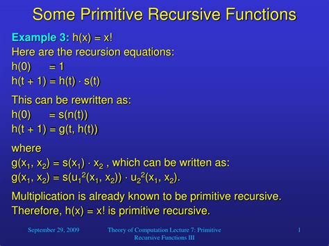 Ppt Some Primitive Recursive Functions Powerpoint Presentation Free