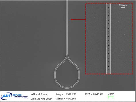 Sem Image Of The Fabricated Device Download Scientific Diagram