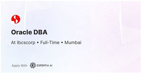 Oracle Dba Job Mumbai Senior