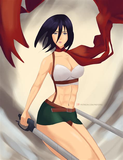 Mikasa Ackerman By Piepzeru Hentai Foundry