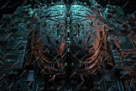 Искусственный интеллект Концепция тенденций футуристических технологий