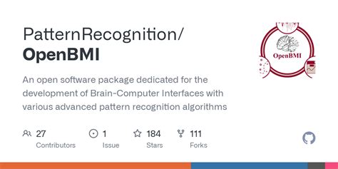 GitHub PatternRecognition OpenBMI An Open Software Package Dedicated For The Development Of