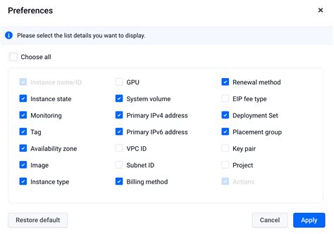 custom instance list elastic compute service byteplus