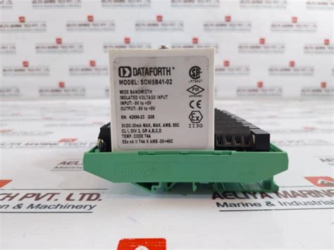 Dataforth Scmpb07 Um Analog Voltage Input Module With Back Panel