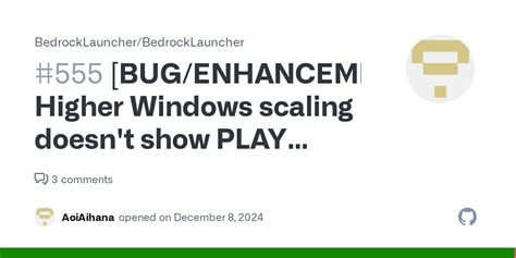 [bug Enhancement] Higher Windows Scaling Doesnt Show Play Button · Issue 555