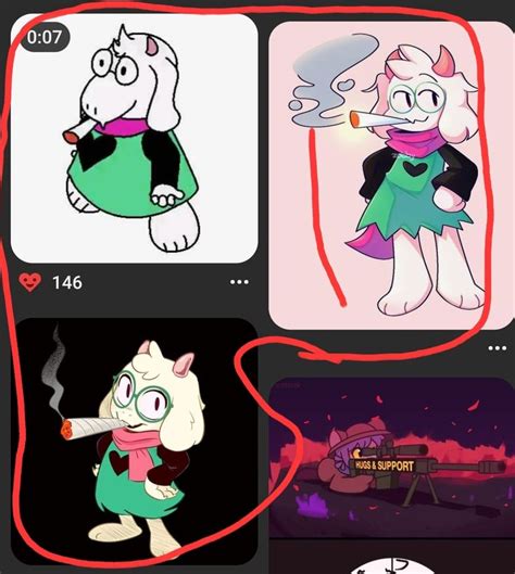 Ralsei Stop Smoking Divertente Meme Arte Del Personaggio