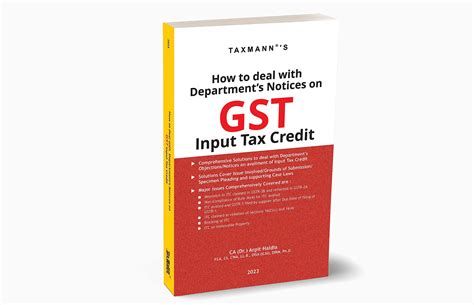 Buy Taxmanns How To Deal With Departments Notices On Gst Input Tax Credit Comprehensive