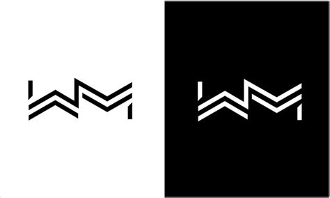 Wm Mw 추상 문자 기호 모노그램 0명에 대한 스톡 벡터 아트 및 기타 이미지 0명 개념 광고 Istock