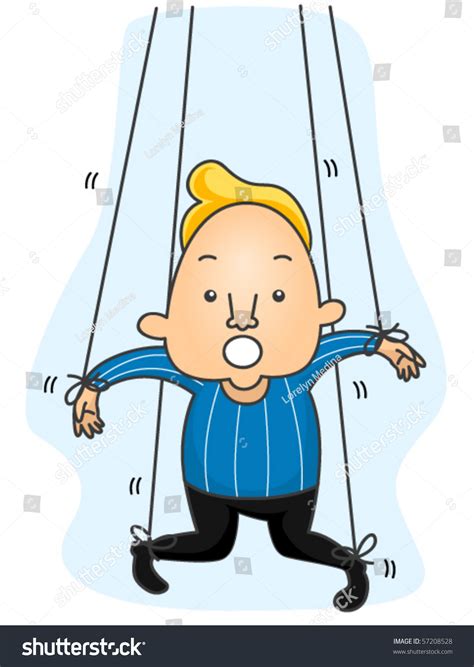 Man Puppet On String Vector Stock Vector Royalty Free 57208528 Shutterstock