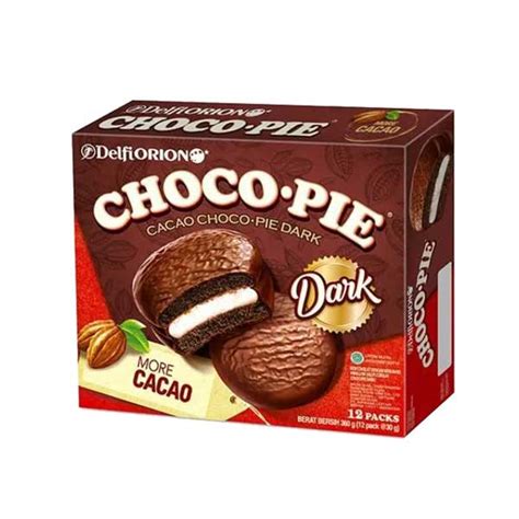 Jual Delfi Orion Choco Pie Dark Cacao 12 Pcs X 30 Gr Pai Cokelat Di