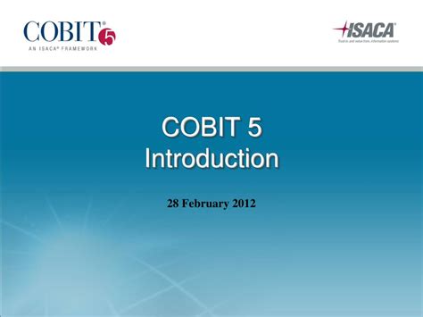 Ppt Cobit 5 Introduction Powerpoint Presentation Free Download Id 766803
