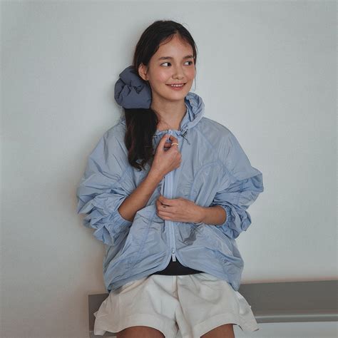 라퍼지 포 우먼 웨이브 셔링 윈드 자켓sky 위시버킷