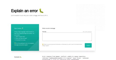 Explain An Error — Ai Tools Catalog