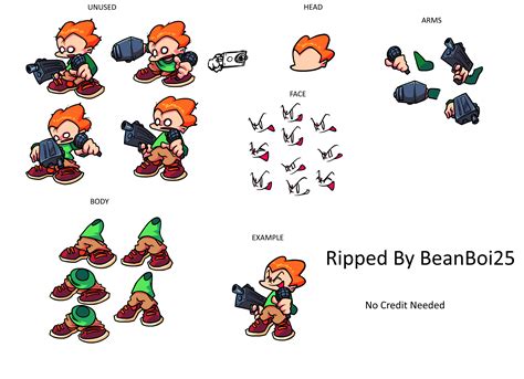 23 Great Sprite Sheet Pico Fnf Png Pico Tails And The