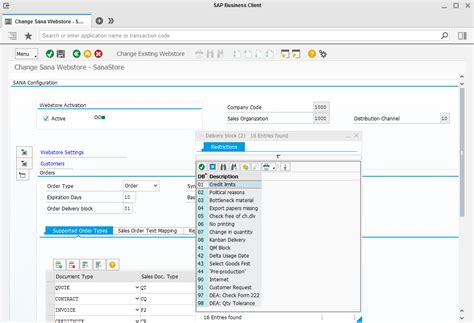 Order Delivery Block