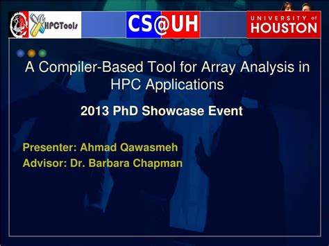 Ppt A Compiler Based Tool For Array Analysis In Hpc Applications