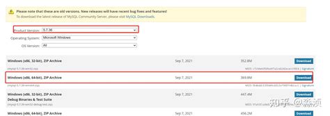 MySQL之5 7 36版本下载及安装 知乎