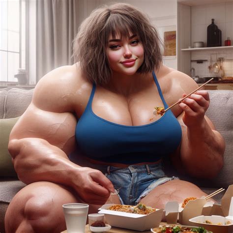 Female Muscle Growth Ai By Bdf59p On Deviantart