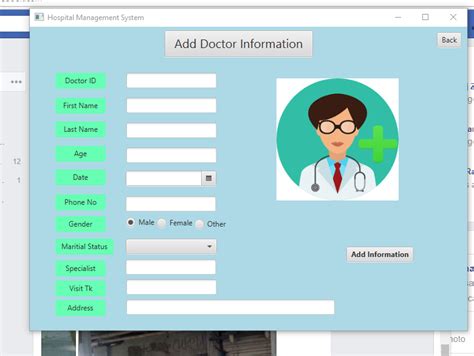 Hospital Management System Using Javafx And Mysql And Java Intellij Idea