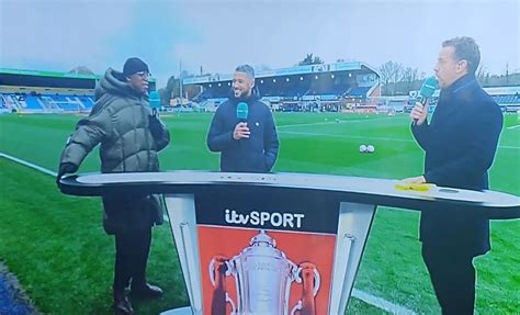 Ian Wright Borrows The Michelin Mans Coat For Itv Fa Cup Coverage As Fans In Stitches Daily