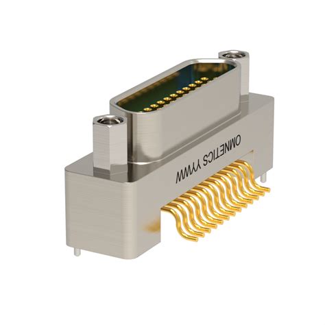 Latching Micro D Vertical Surface Mount Vv Omnetics Connector Corp