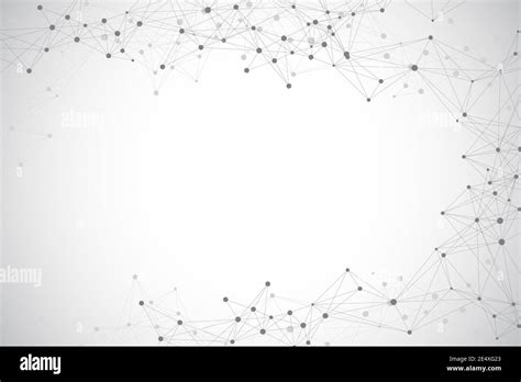 Geometric Graphic Background Molecule And Communication Big Data