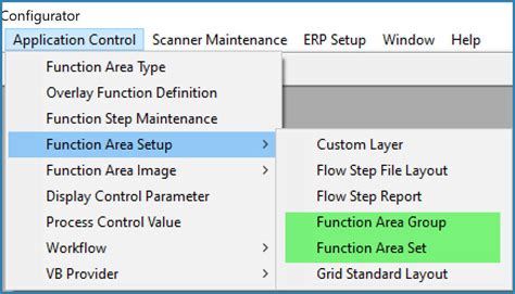 Managing Function Area Versions
