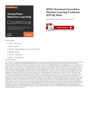 Fillable Online Tensorflow Cookbook Pdf Fax Email Print PdfFiller