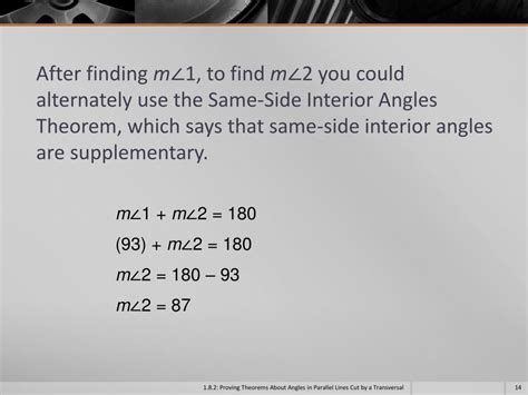 Ppt Proving Theorems About Angles In Parallel Lines Cut By A Transversal Powerpoint