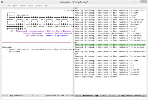 用子龙山人的 spacemacs d重启 Emacs 报了一些 Warning 和 Error Spacemacs Emacs China