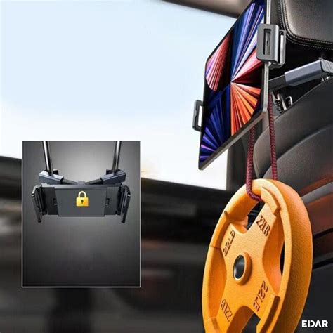 Стойка за кола Edar с щипка за облегалка за глава за кола за телефон