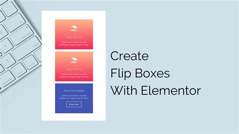 Elementor Flip Box 3d Effect Youtube