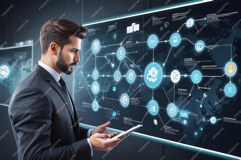 Premium Photo Business Process Management And Automation Concept With A Workflow Flowchart On